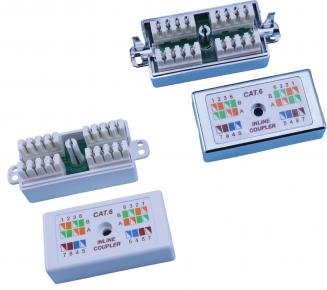 CAT.6 / 5E INLINE COUPLER BLOCK TO BLOCK